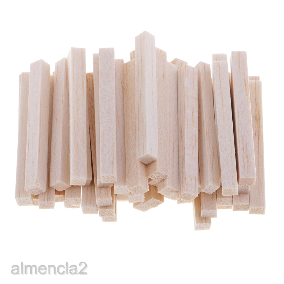 50Pcs Wooden Craft Sticks Balsa for Craft Making 5/8/11cm | Shopee ...