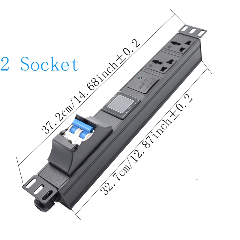 Power distribution unit PDU cabinet multi-function digital display board, 16A air switch with ...