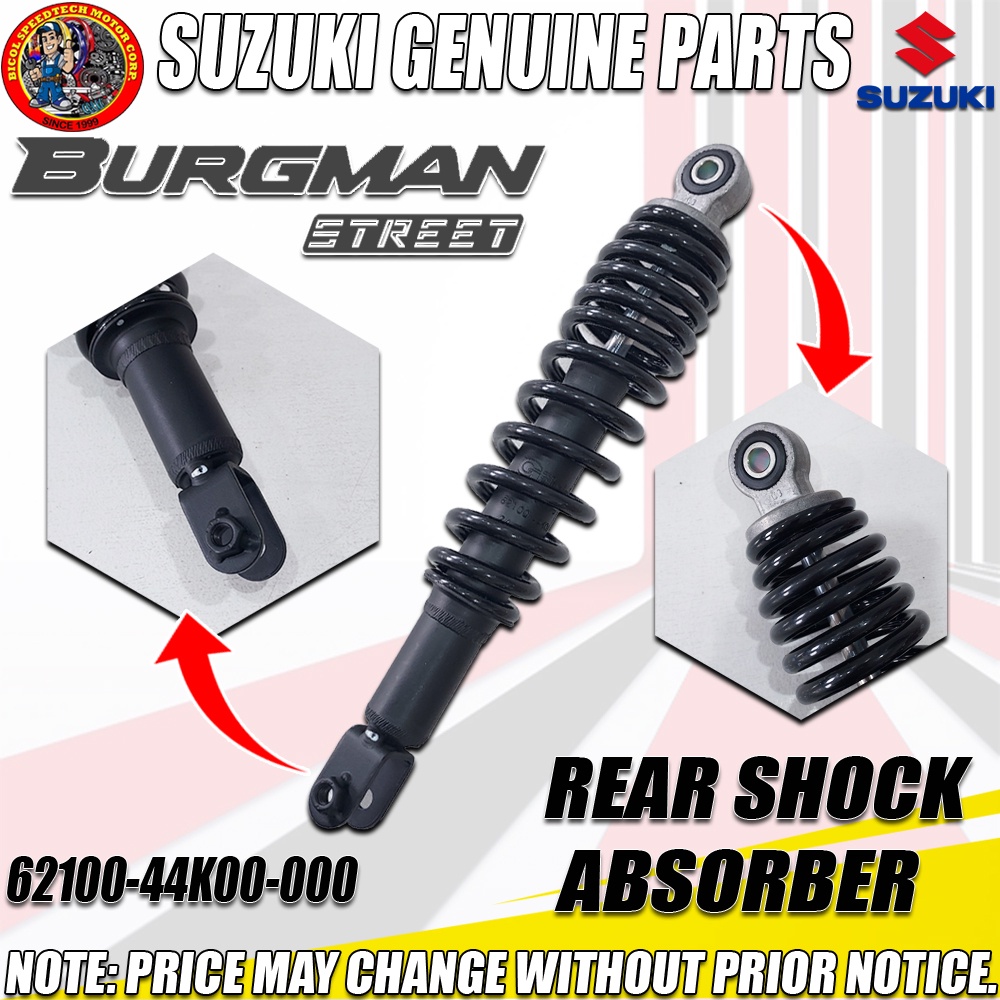 BURGMAN STREET 125 REAR SHOCK ABSORBER ONE PIECE (SGP) (GENUINE: 62100 ...