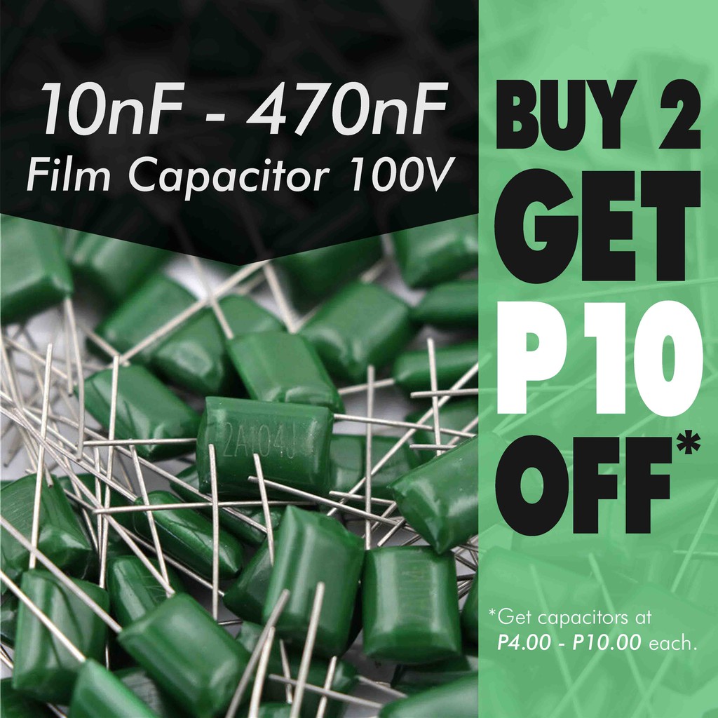 10nF - 470nF Polyester Film Capacitor 100V Mylar Capacitors DIY ...