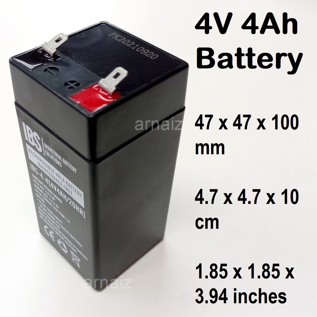 4V 4Ah Rechargeable Battery 4V4Ah 4 Volts Battery 2FM4 Batteries 4V 4.5Ah 4V4.0Ah SRB-4V4 FELB4 ...