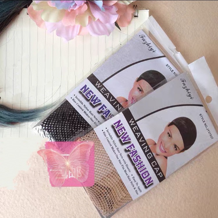 Wig Hairnets Mesh Weaving Black Wig Hair Net Making Caps Weaven Wig Cap ...