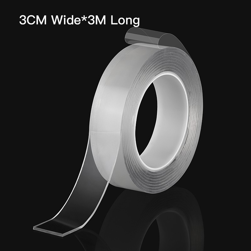 Nano Double Sided Tape Transparent Self Adhesive Tapes Multifunction Strongly Sticky Tape Strips ...