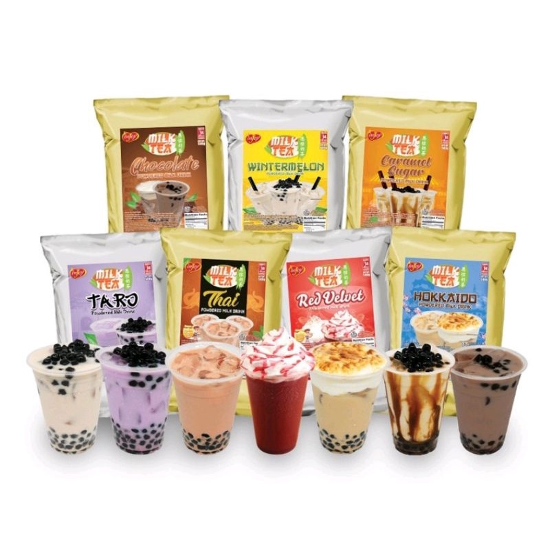 Injoy Milktea Flavors/Chocolate/Wintermelon/Thai/Red Velvet/Taro ...