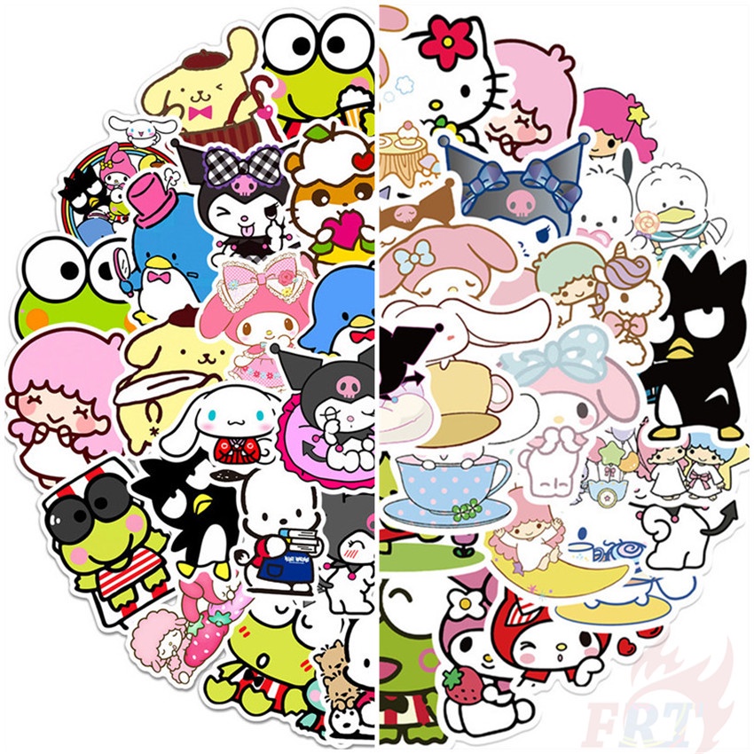 100Pcs/Set Sanrio Cartoon Q Character Mixed Series B Stickers Melody ... 100Pcs/Set Sanrio Cartoon Q Character Mixed Series B Stickers Melody ...
