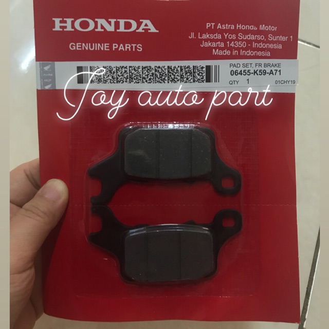 Dispad / Disc Pad / Front Disc brake Pad Vario 150 LED 06455 K59 A71 ...