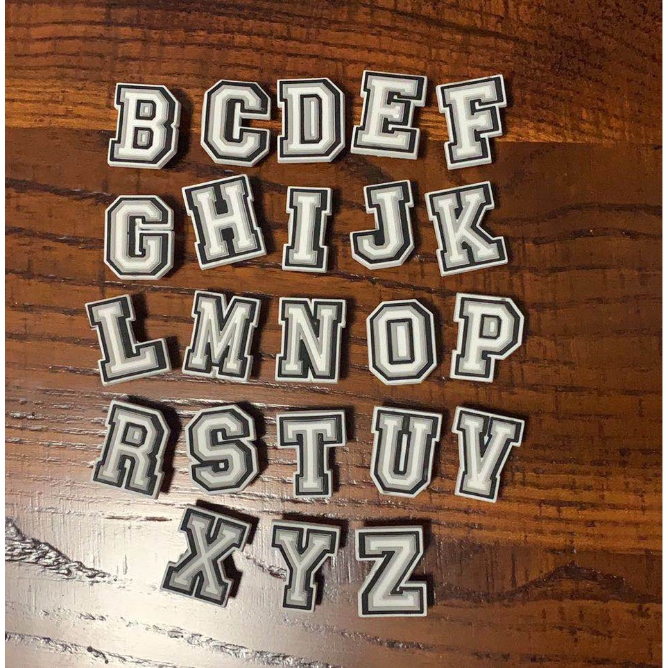 30 pcs jibbitz alphabet kids toy butterfly fruits cartoon shoes duck ...