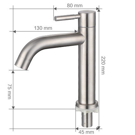 Siv Stainless Steel 304 Lavatory Basin Faucet For Bathroom, 5 Years ...