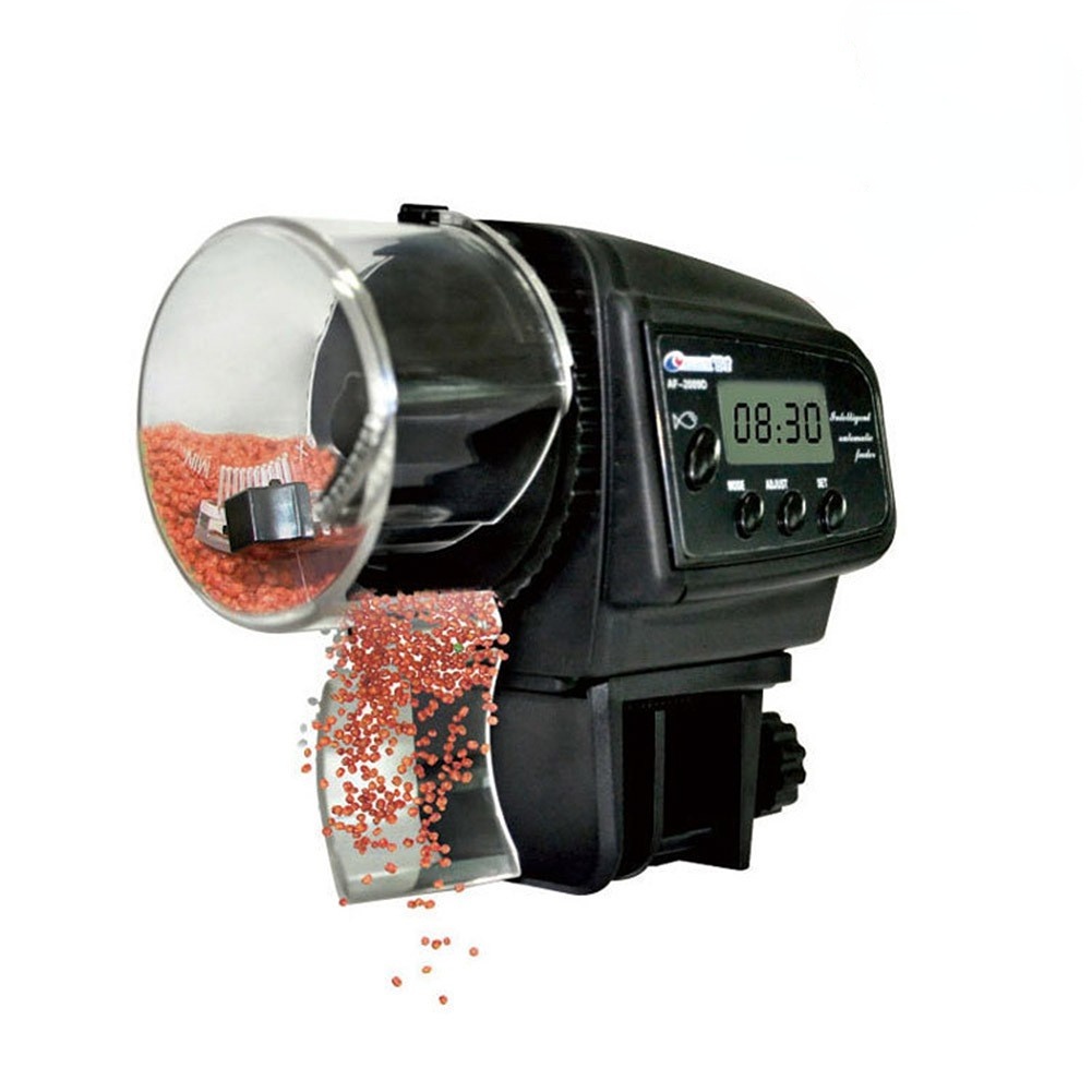 Automatic Fish Feeder Aquarium Tank Auto Timer Food Feeding Machine ...