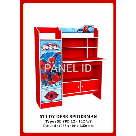 Special CIKARANG Child Study Table Spiderman Character Hello Kitty ...