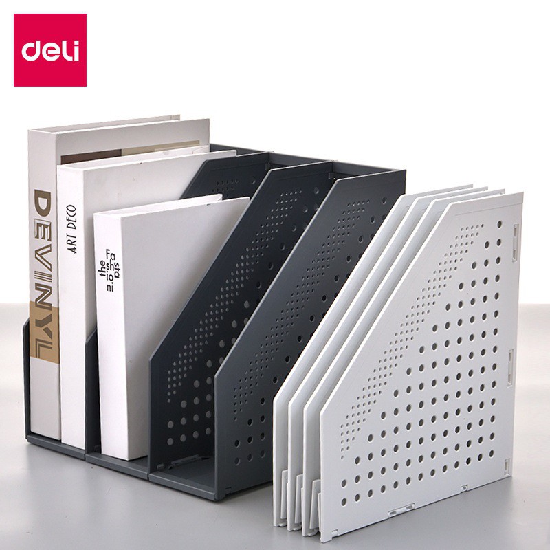 Deli 78996 folding file rack book stand | Shopee Philippines