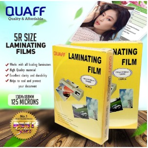QUAFF Laminating Film 3R | 4R & 5R Size 125 Micron & 250 Micron - 100 films per pack | Shopee ...