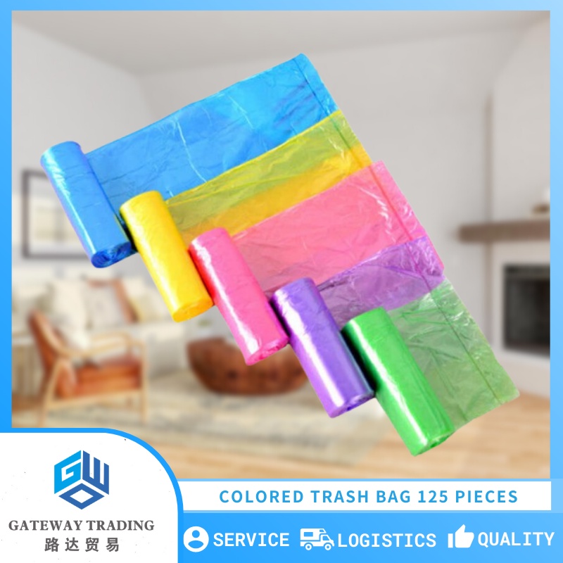 125pcs Colorful Trash Bag Colorful Garbage Bag Colored Trash Bags ...