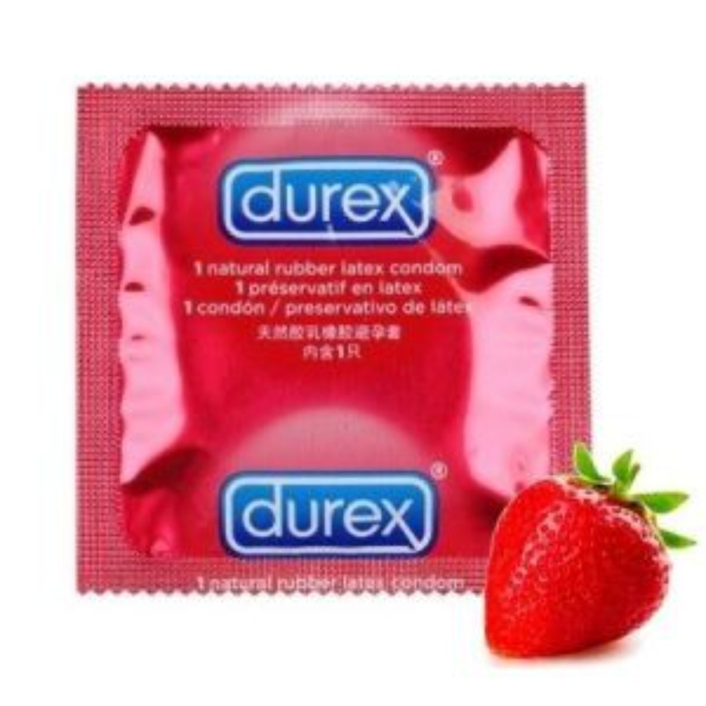 Durex Sensual Strawberry Lubricated Condoms 3s | Shopee Philippines