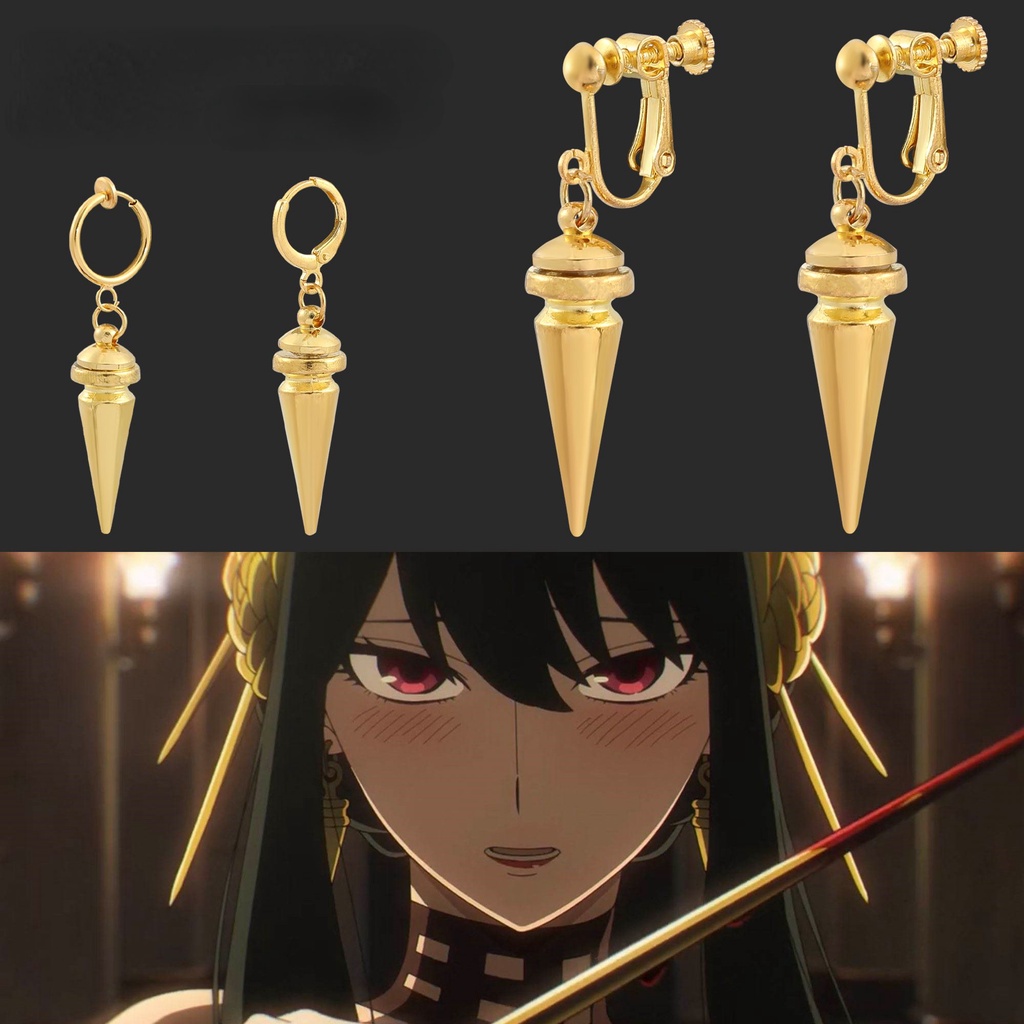 Spy X Family Earrings Anime Earings Gold Pendant Hikaw for Women Yor ...