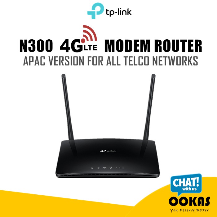 TP-LINK TL-MR6400 300Mbps 4G LTE Wireless WiFi Modem Router For DIGI ...