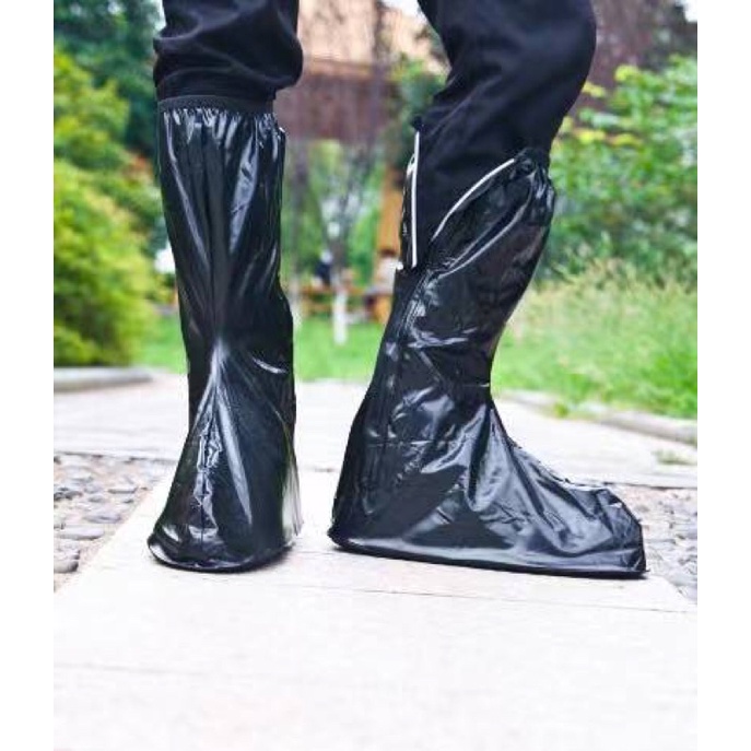 202 Men’s black high top waterproof rain boot cover, motorcycle ...