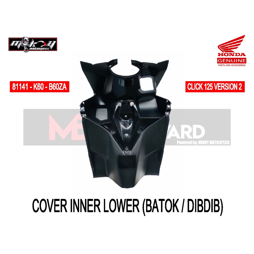 HONDA GENUINE INNER LOWER COVER FOR CLICK 125 V2 (BATOK) | Shopee ...