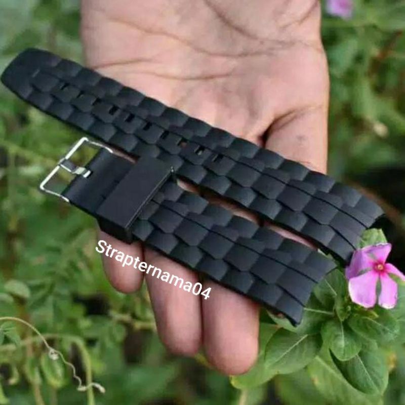 Casio EDIFICE EF-550 EF550 WATCH STRAP FREE SPRING BAR RUBBER STRAP ...