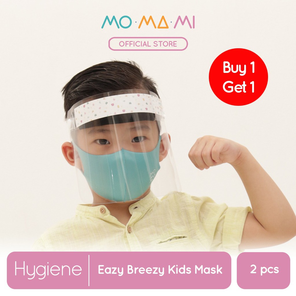 Momami Kids Easy Breezy Kids Mask Boy - Boys Mask (2 Pcs) | Shopee ...