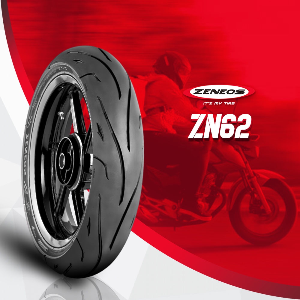 ZENEOS TIRE Authentic ZN87/ZN62 GULONG TUBELESS 120/70-13 140/70-13 150 ...