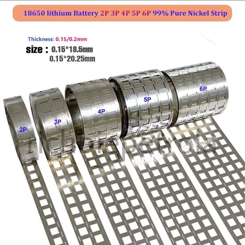 1M Nickel Strip 18650 3p/4p/5p/6p/7p 0.15mm Thickness for 18650 Lithium ...