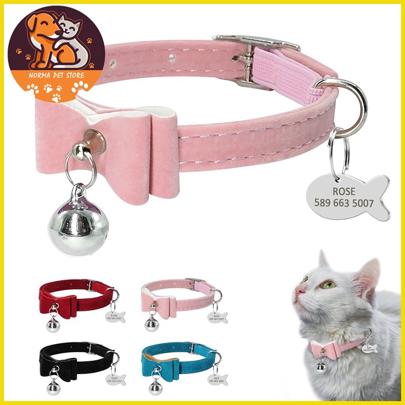 【NORMA】Personalized Pet Collar Customizable Cat Collar Dog Collar ...