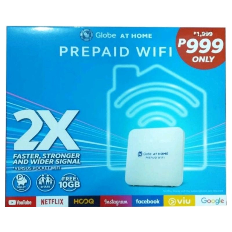 Globe at Home Prepaid WiFi with Free 10GB load | Shopee Philippines