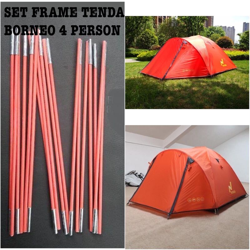 TENDA 1 set Of Long lonjor borneo frame 4 Tent frame Tent frame ...