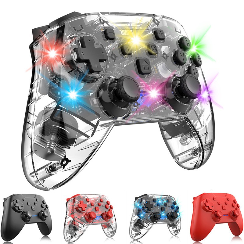 Wireless Transparent Switch Pro Controller Vibration Bluetooth ...