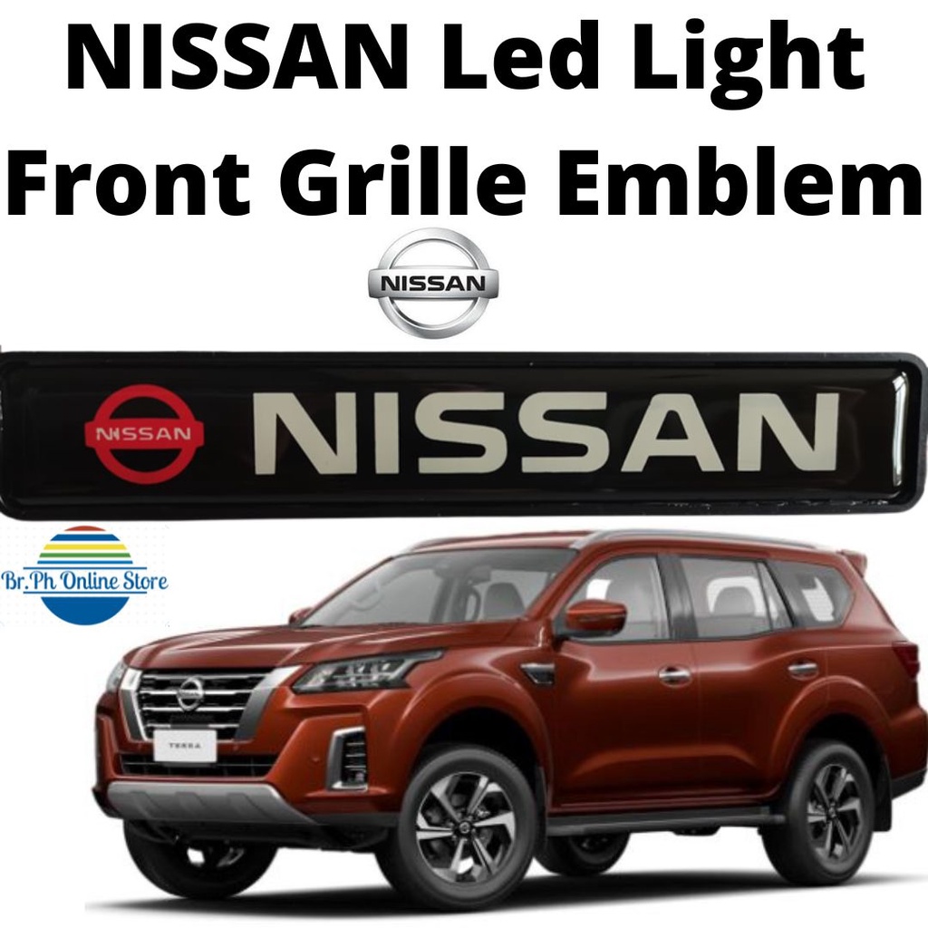 NISSAN Car Front Grille Emblem Badge LED Light Waterproof Decorative ...
