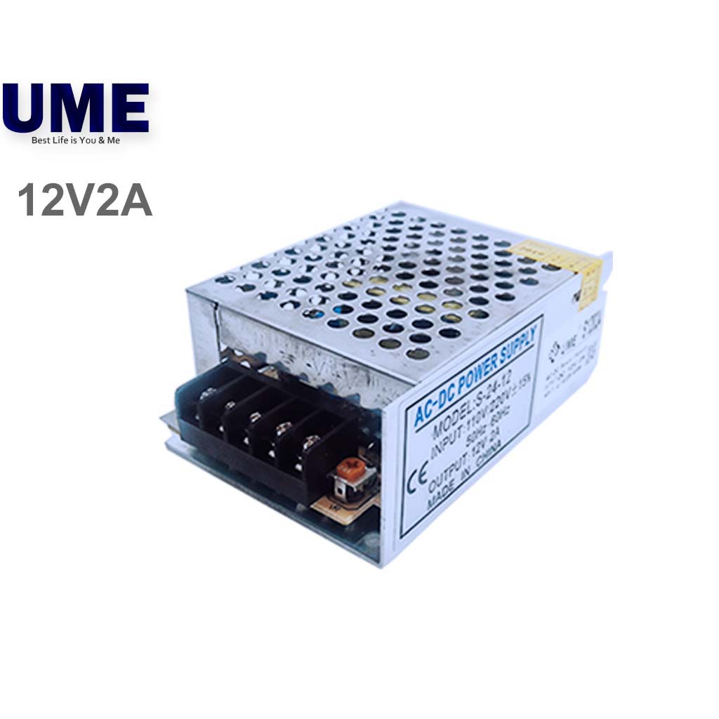 Universal DC 12V 2A CCTV LED Centralize Power Supply Adapter S1202 ...