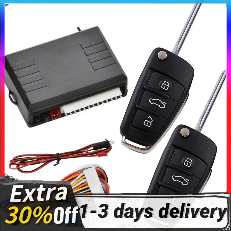 Car Universal Remote Central Door Lock Keyless Entry System with Door ...