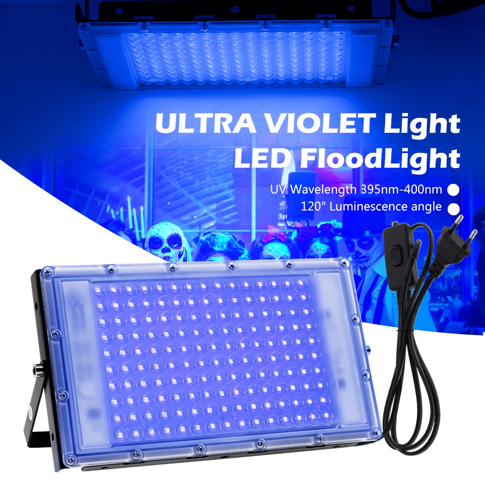 220V 150W UV LED Floodlight Ultraviolet light 395nm Lamp Fluorescent ...