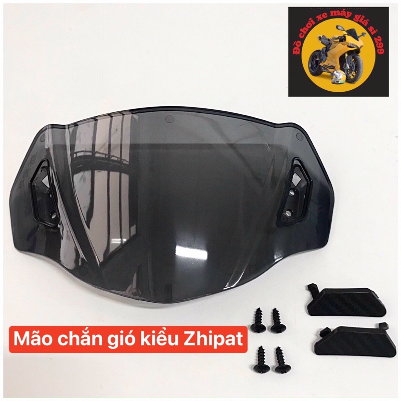 Winner Winner X Wave Exciter 135 wind shield, smoky black Zhipat style ...
