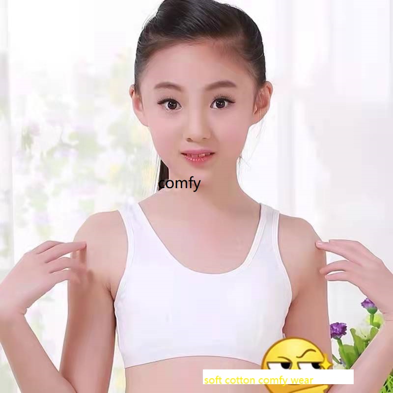 3 pcs girl's white sando bra for 8-12 years old girls bra underwear ...