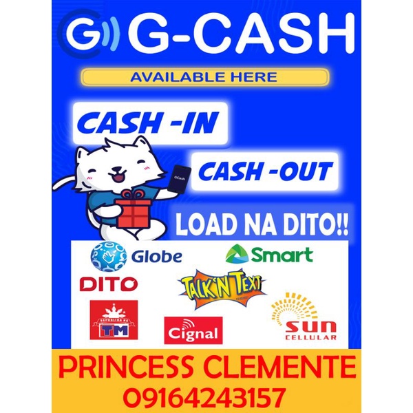 Gcash w/ Name and gcash number portrait | Shopee Philippines