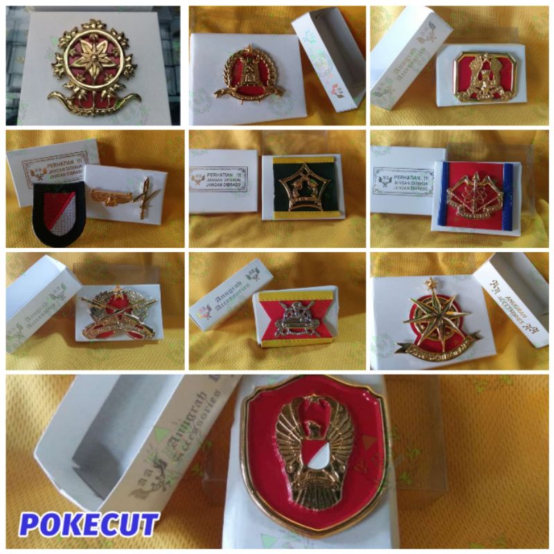 Ekapaksi Infantry Beret Emblem Kostrad Raider Bekang Zeni Hub Kavaleri ...