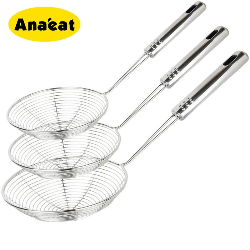 ANAEAT Stainless Steel Filter Kitchen Colander | Shopee Philippines