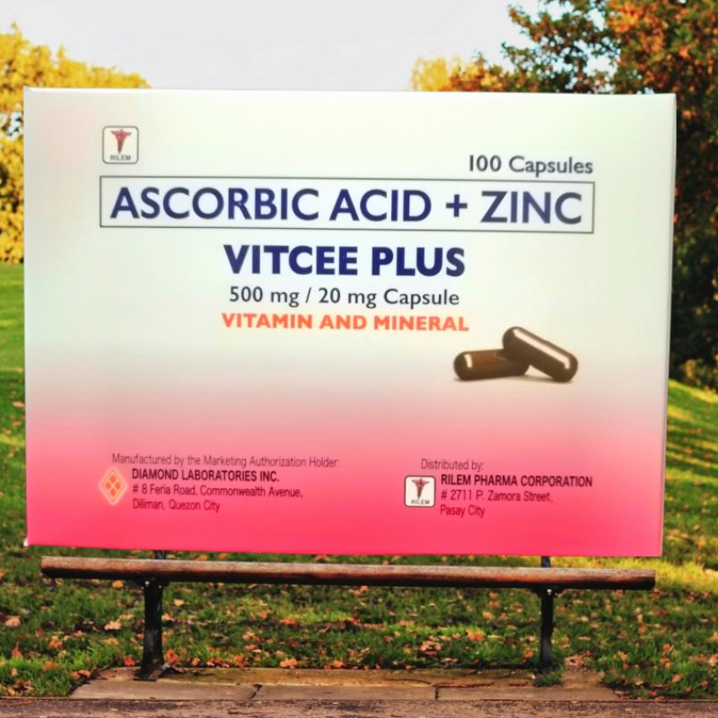 Ascorbic Acid Plus Zinc Immumax / Vitcee Plus Vitamins 100 Capsules ...