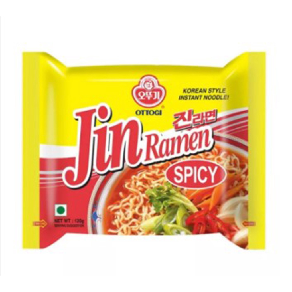 (ORIGINAL) Ottogi Jin Ramen Spicy Flavor 120g Instant Noodles | Shopee Philippines