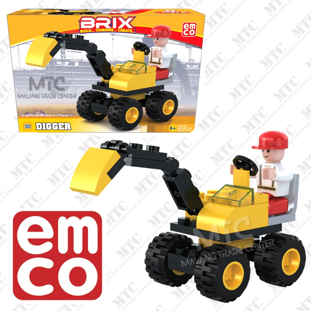 Lego Bricks Emco Brix Block Toys Police Car Marine Ships And ...