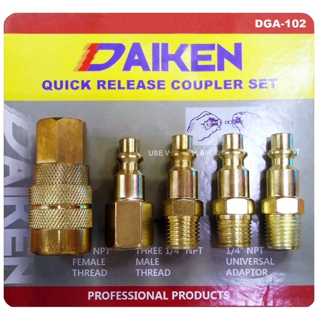 Daiken Quick Release Coupler Set (DGA-102) | Shopee Philippines