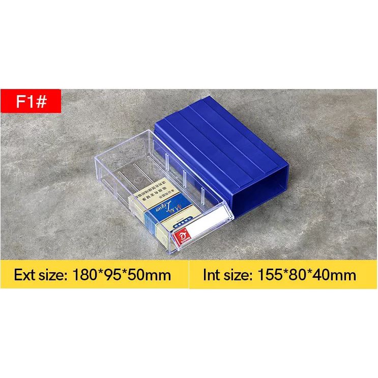 Stackable Plastic Thick Small Parts Cabinet Container Box Drawer ...