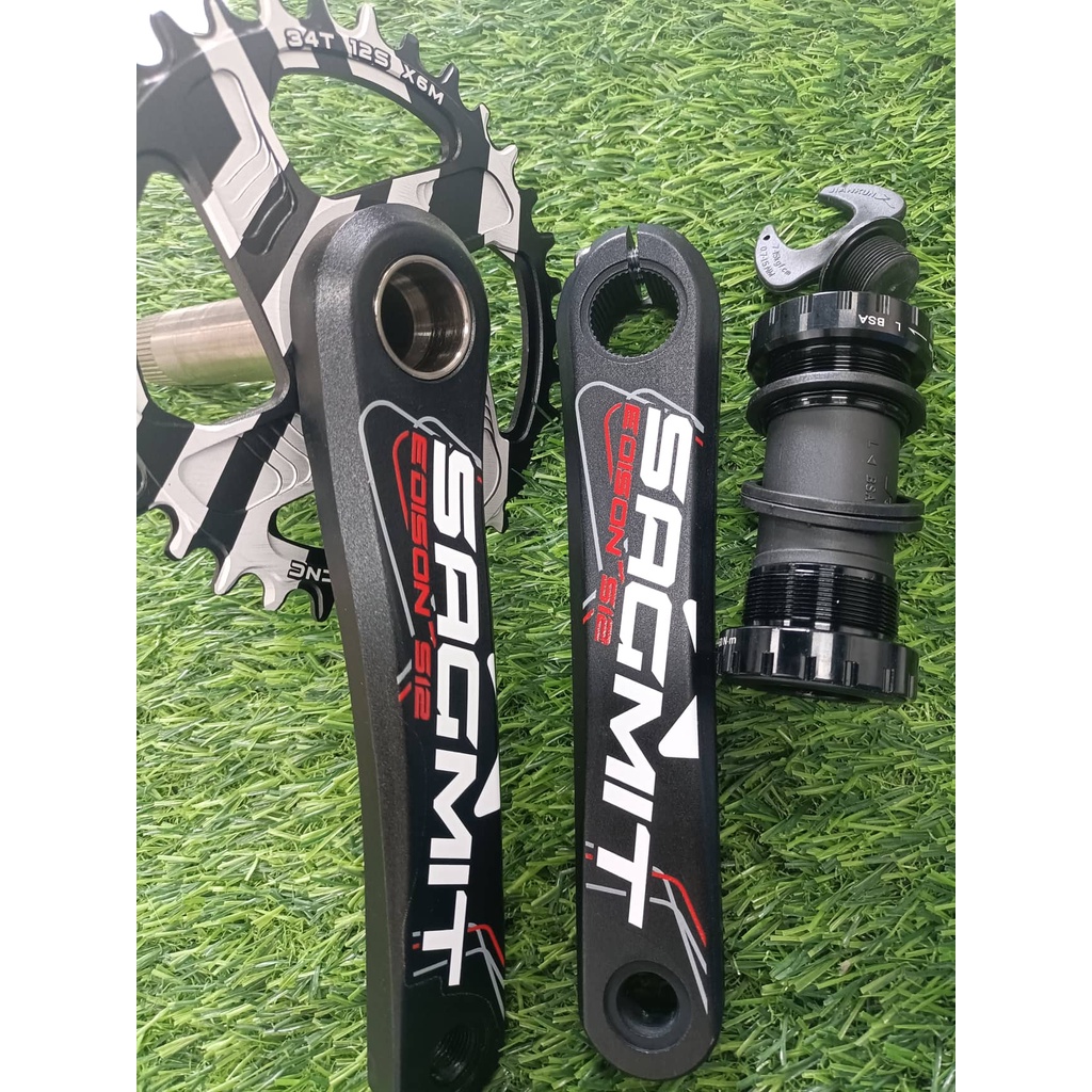 SAGMIT EDISON S12 CRANK SET 34T X6M SRAM DESIGN (DIRECT MOUNT CHAINRING ...