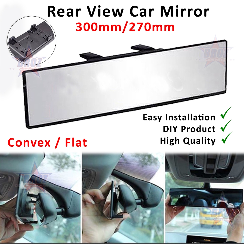 270mm 300mm Wide NAPOLEX BROADWAY Blue White Convex Flat Car Rear View ...