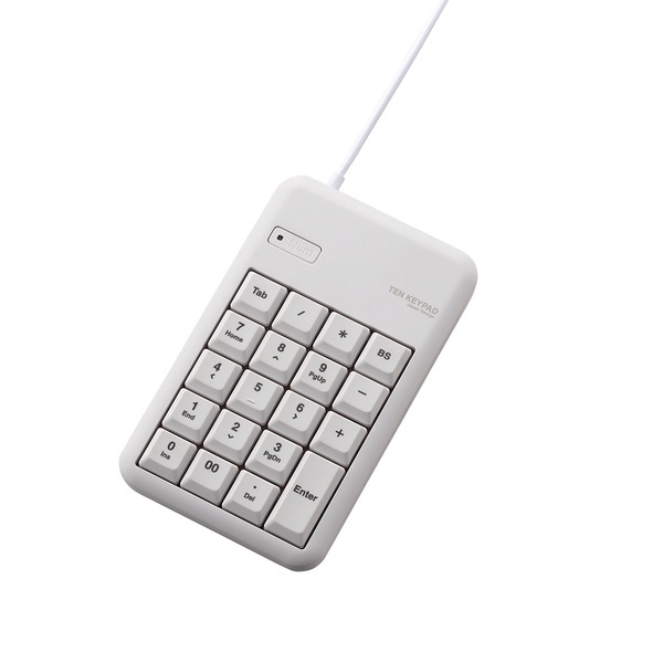 ELECOM Standard compact USB Numeric keypad white (TK-TCM013WH) | Shopee ...