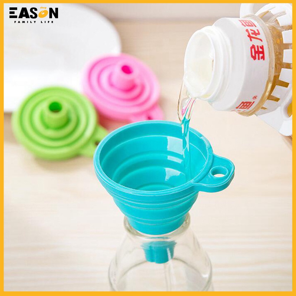 EasonShop COD 1Pcs Food Grade Silicone Retractable Folding Funnel ...