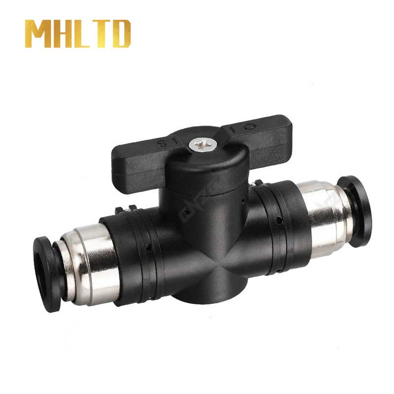 Switch Manual Ball Flow Control Valve 4mm 6mm 8mm 10mm 12mm Pneumatic ...