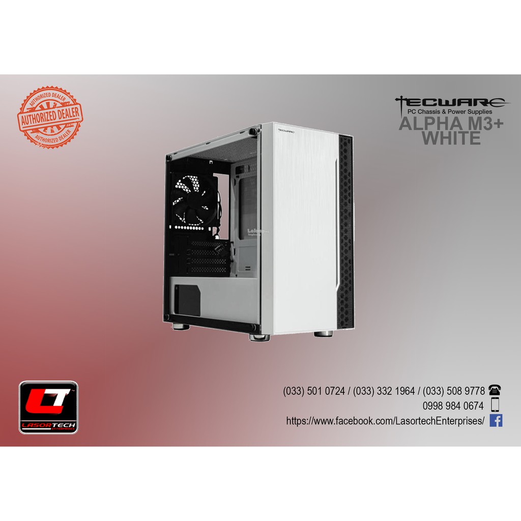 Tecware M3+ | White | mATX | Tempred Glass Gaming Case | Shopee Philippines